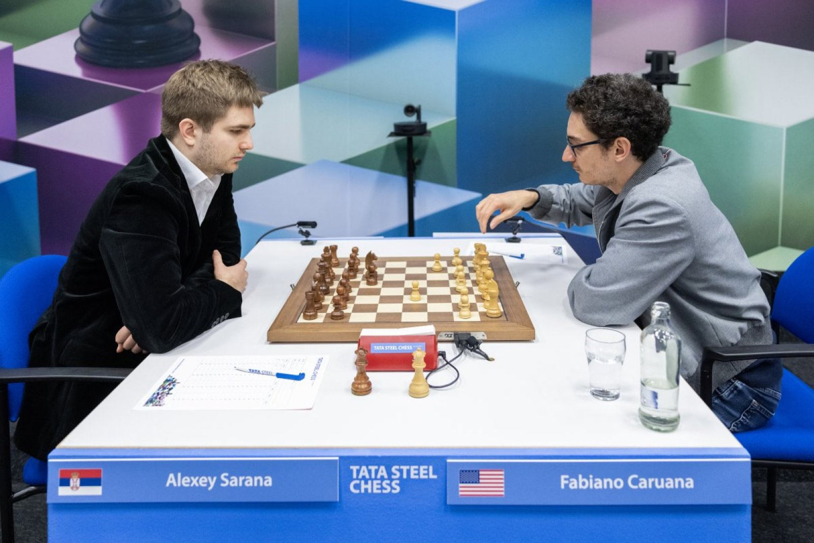 Tata-Steel-Chess-Masters-2025-round7-Alexey_Sarana-Fabiano_Caruana